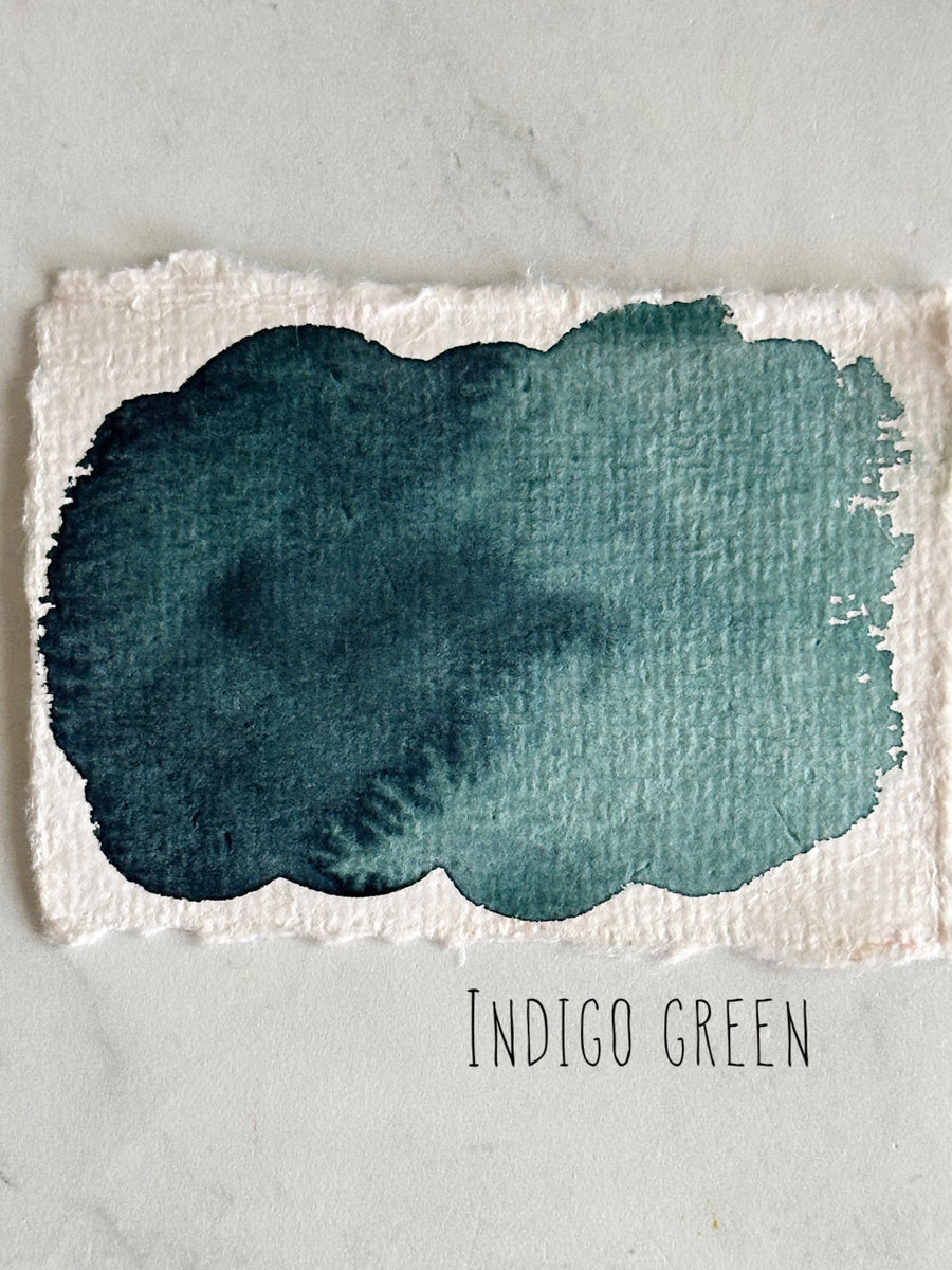 Indigo green – 31PurpleFish Watercolors