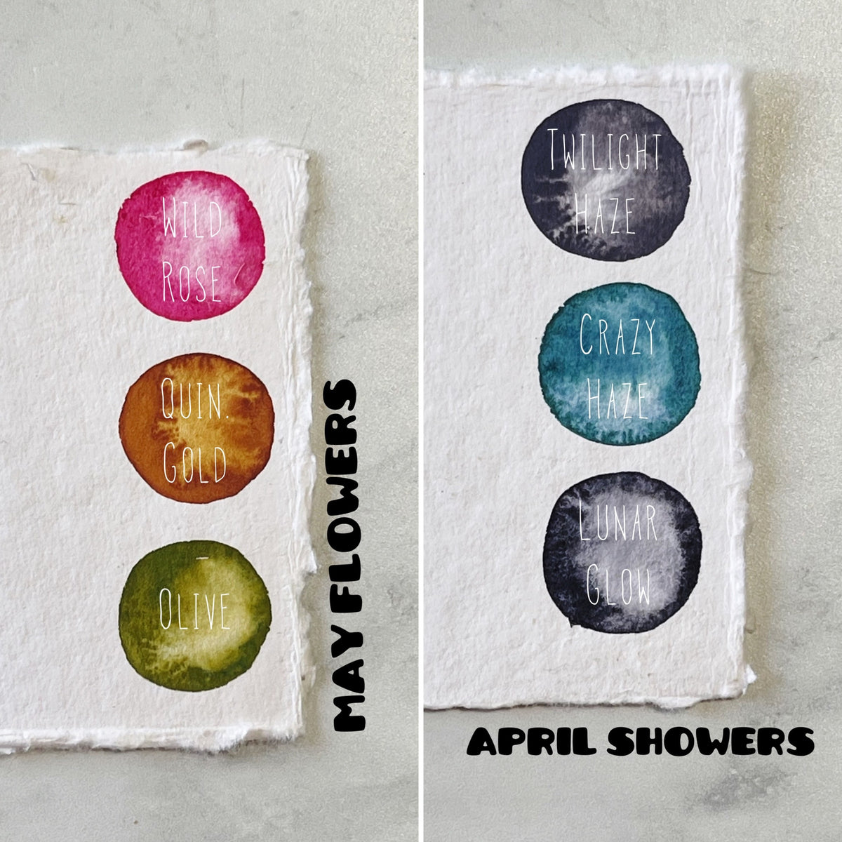 April Showers, May Flowers Set – 31PurpleFish Watercolors