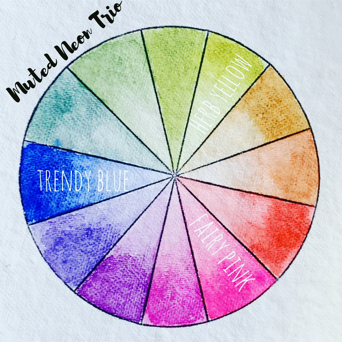 Muted Neon Trio – 31PurpleFish Watercolors